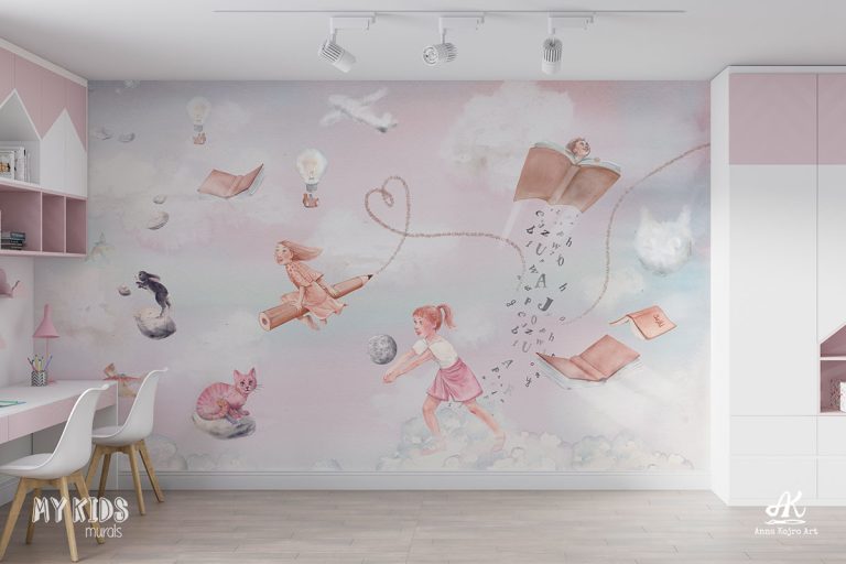 Wall mural "Girly imagination" - My Kids Murals